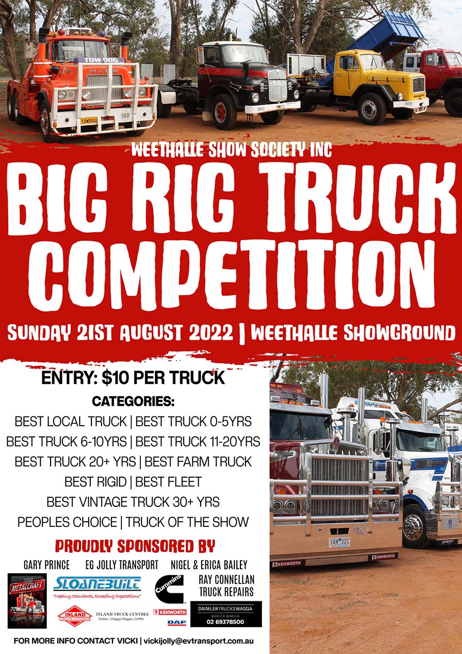 84th Weethalle Show - including Ute & Big Rig competitions, 21 August ...