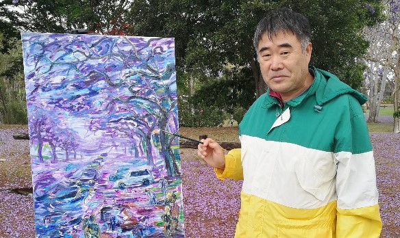 Artist drawn to Jacaranda City I Australian Rural & Regional News