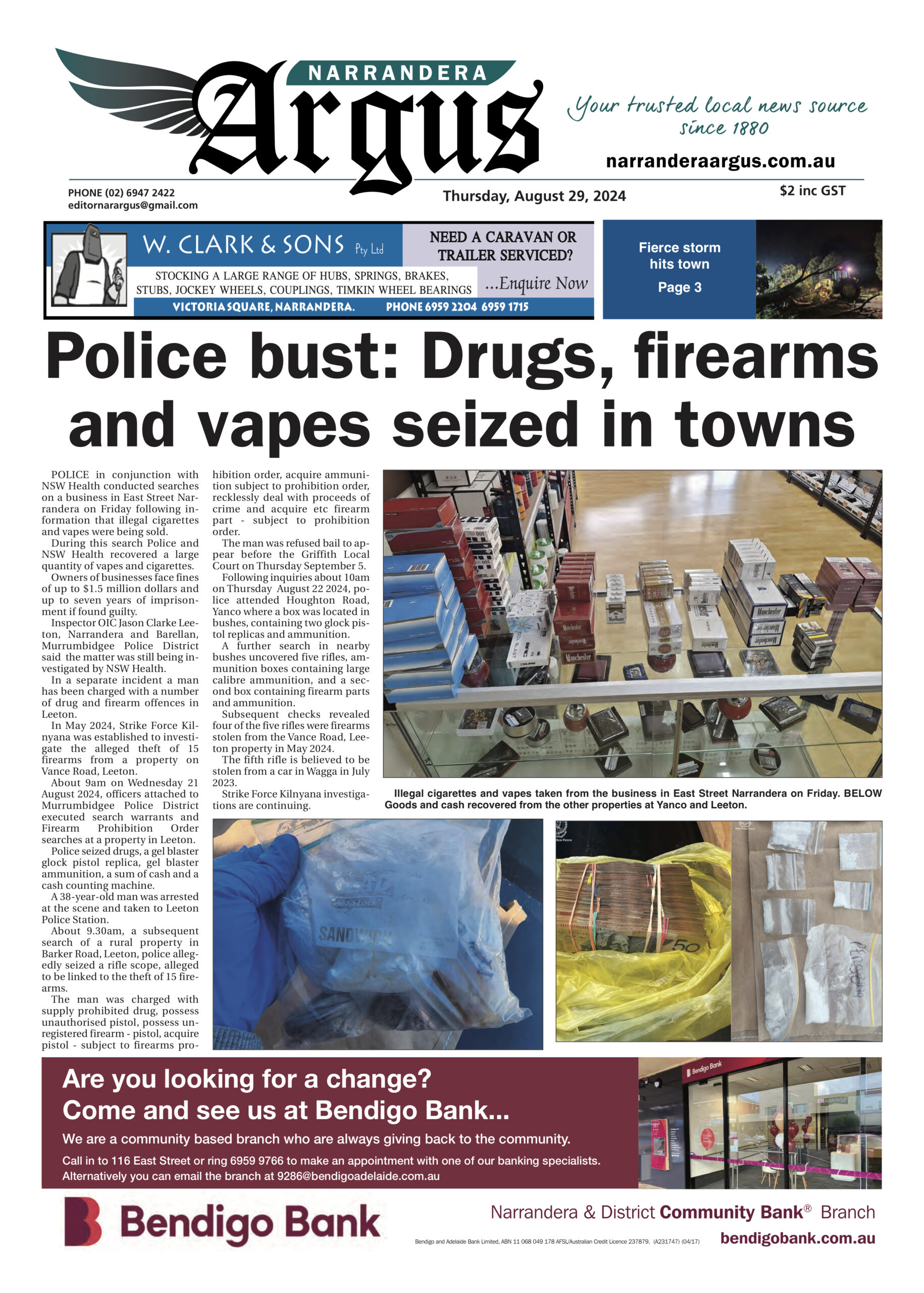 Narrandera Argus, 29 August 2024 | Australian Rural & Regional News