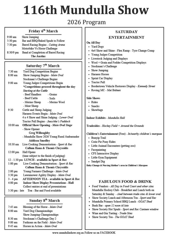 Mundulla Show, 7 March 2026 I Australian Rural & Regional News